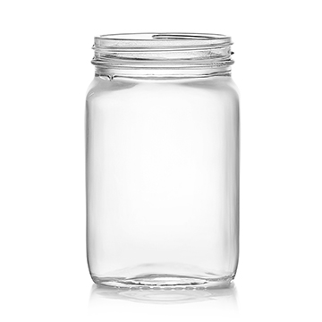 300 ML PGL CUBICLE JAR - PGP Glass