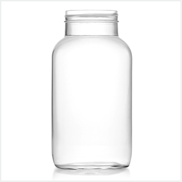 3 LTR PG SQUARE JAR - PGP Glass